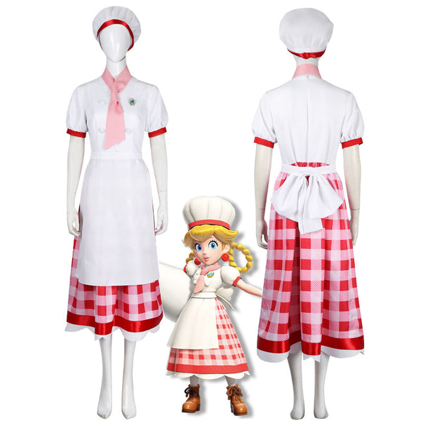 Princess Peach Showtime Patisserie Peach Cosplay Costumes – Cosplay Plan