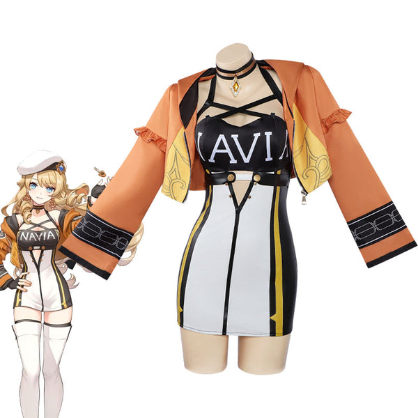 Genshin Impact Navia Race Queen Cosplay Costumes – Cosplay Plan
