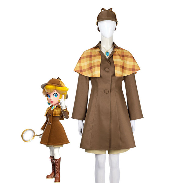 Princess Peach Detective Cosplay Costumes - Unveil Mysteries! – Cosplay ...