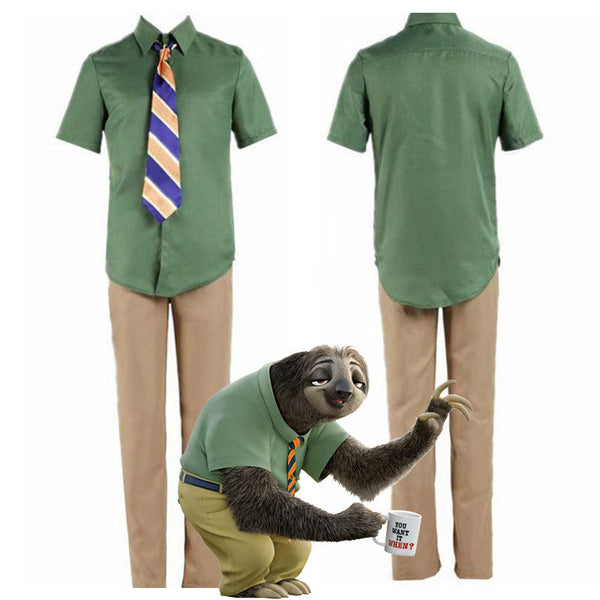 Buy Zootopia Flash Slothmore Cosplay Costume – Cosplay Plan