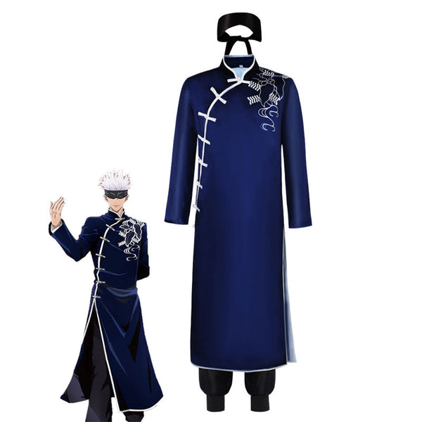 Shop Jujutsu Kaisen Satoru Gojo Kung Fu Cosplay Costumes – Cosplay Plan