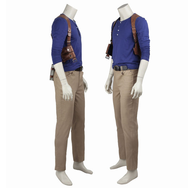 Uncharted 4 A Thief's End Nathan Drake Cosplay Costumes – Cosplay Plan