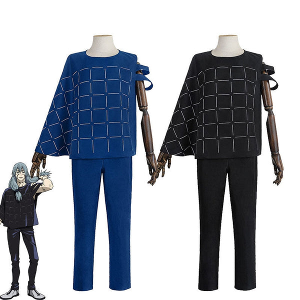 Jujutsu Kaisen Mahito Cosplay Costume - Black & Blue Outfits – Cosplay Plan