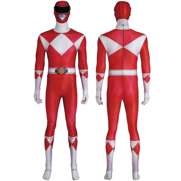 Get Mighty Morphin Tyranno Ranger Geki Red Ranger Cosplay Costumes ...