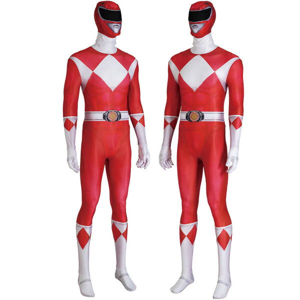 Get Mighty Morphin Tyranno Ranger Geki Red Ranger Cosplay Costumes ...