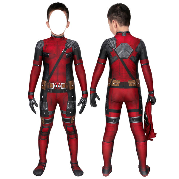 Marvel Deadpool Kids Jumpsuit Cosplay Costumes – Cosplay Plan