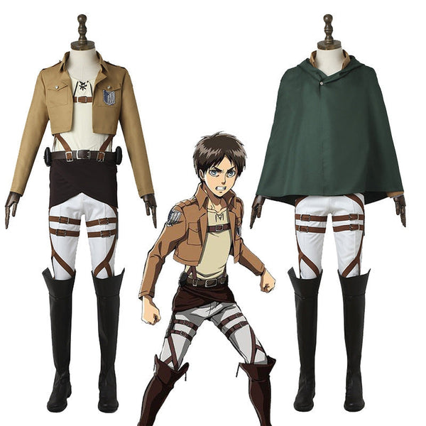 Get Ready for Action with Attack on Titan Eren Jaeger Cosplay Costume ...